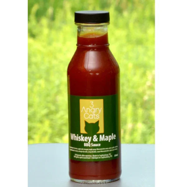 3 Angry Cats Whiskey Maple BBQ Sauce | Leapfrog Outdoor