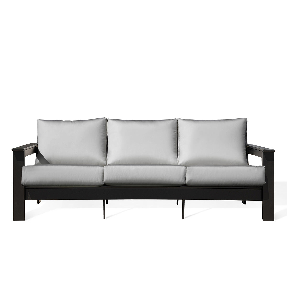 Hickory Polymer Outdoor Sofa with Sunbrella® Cushions – Leapfrog Outdoor