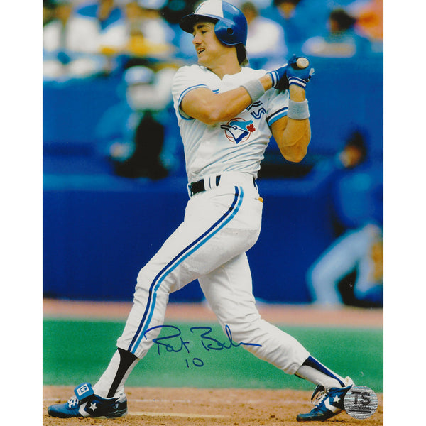 Pat Borders Autographed Toronto Blue Jays Swinging 8x10 Photo ...