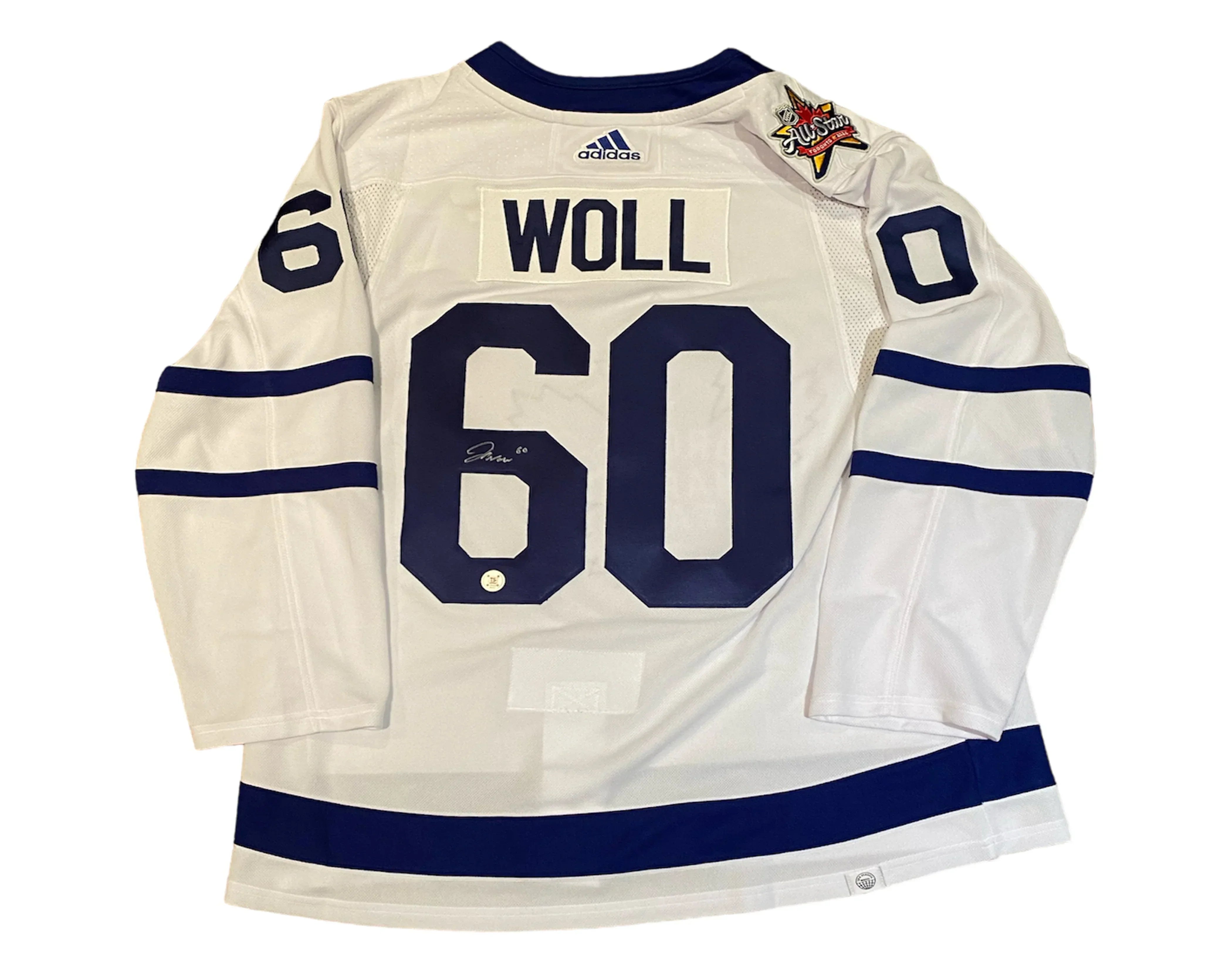 Joseph Woll Autographed Toronto Maple Leafs Away White Adidas Jersey w ...