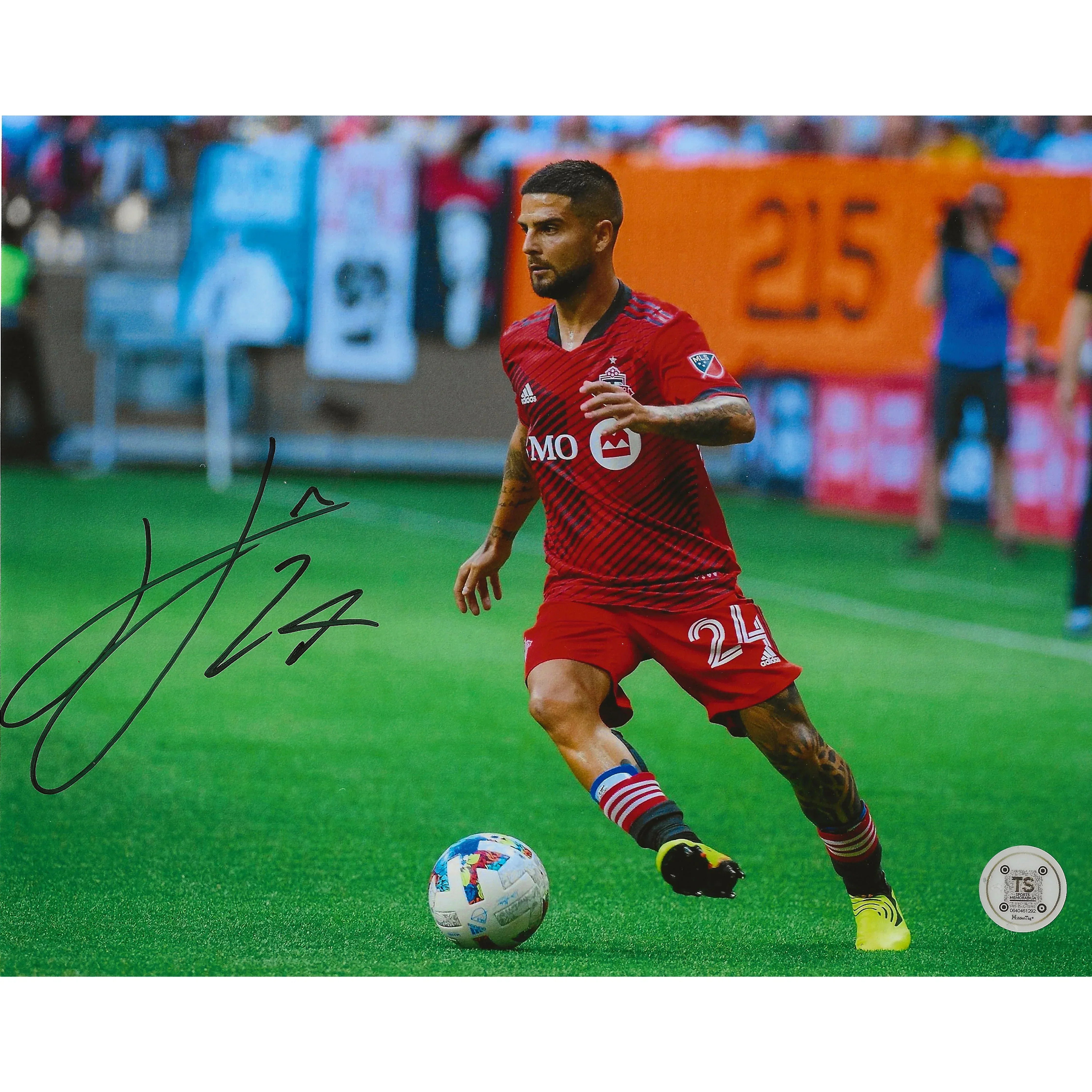Lorenzo Insigne Autographed Toronto FC Head-Up 8x10 Photo | Leapfrog ...