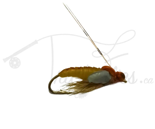 Realistic Caddis Pupa Yellow – Leapfrog Outdoor