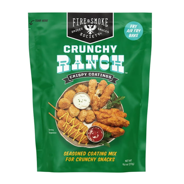 Fire & Smoke Society Crunchy Ranch Chicken Coating Fry Mix, 9.6oz ...